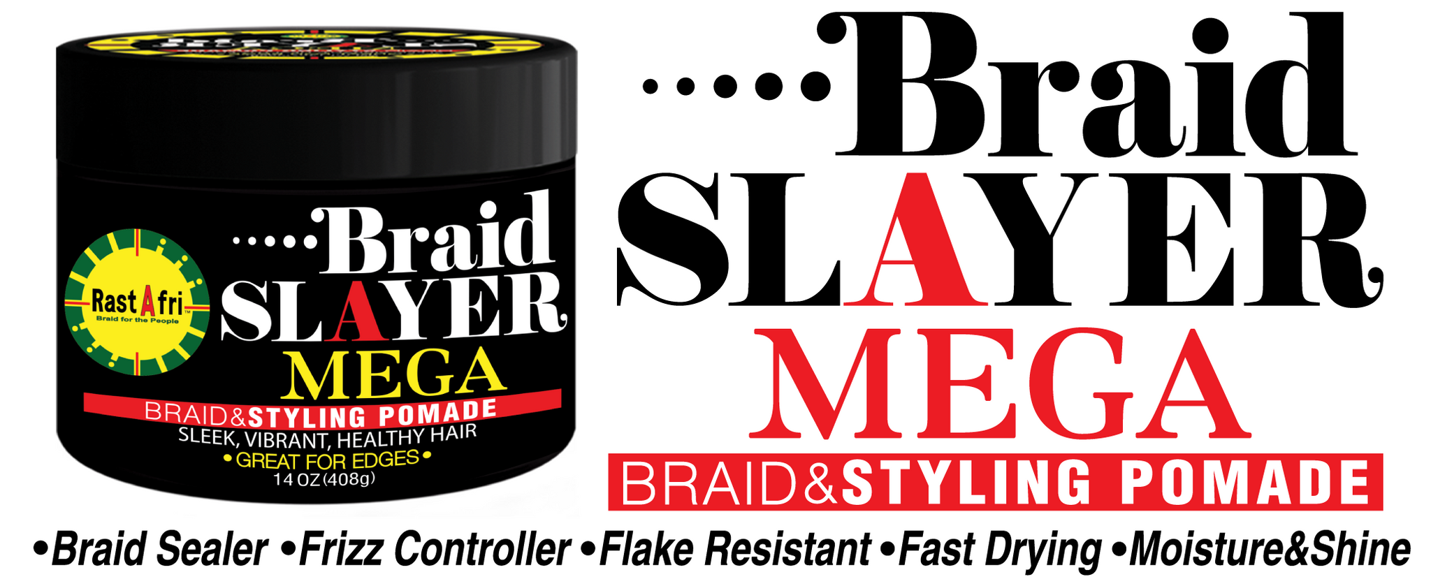 Rastafri BRAID SLAYER - MEGA - Edge Control, Styling Pomade – Queen ...