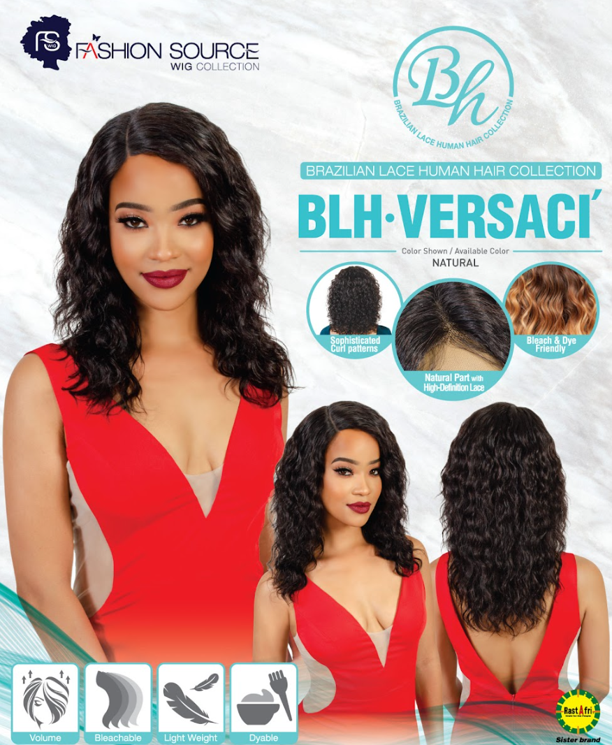 Fashion Source Brazilian Human Hair Lace Wig BLH-VERSACI – Queen Beauty ...