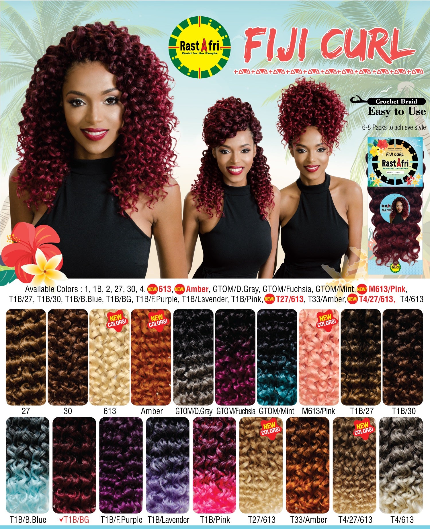 RastAfri Fiji Curl - 12" – Queen Beauty Supply LA